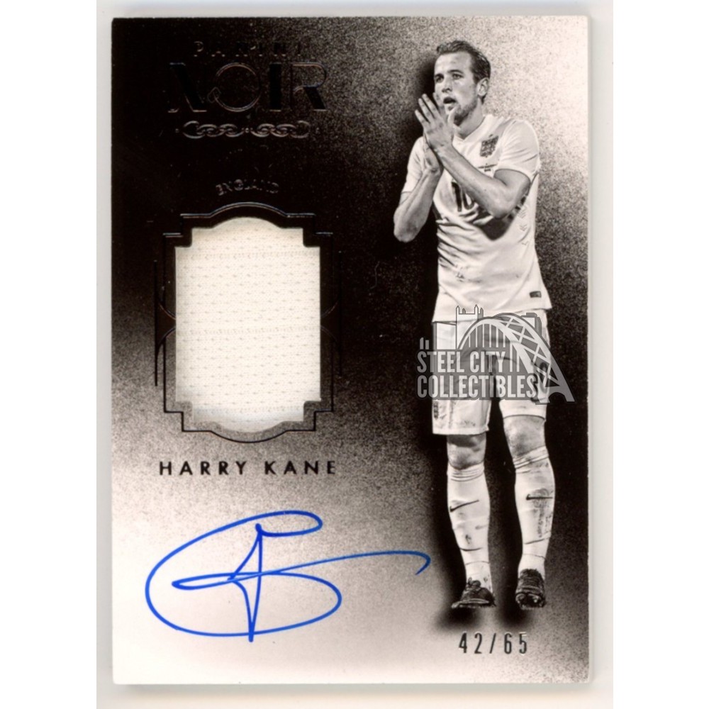 Harry Kane 2016-17 Panini Noir Autograph Patch Card #MB-HK 42/65 ...
