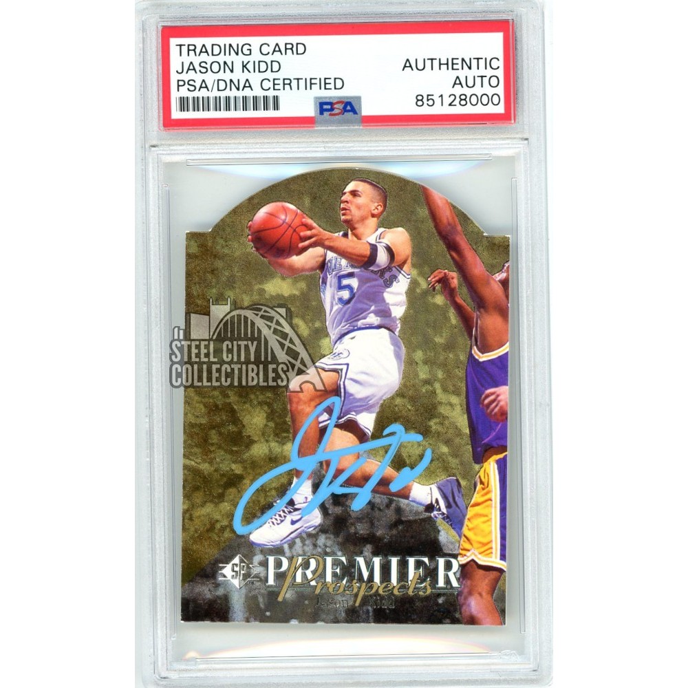 Jason Kidd 1994-95 Upper Deck SP Die Cut Autograph Rookie Card #D2 PSA ...