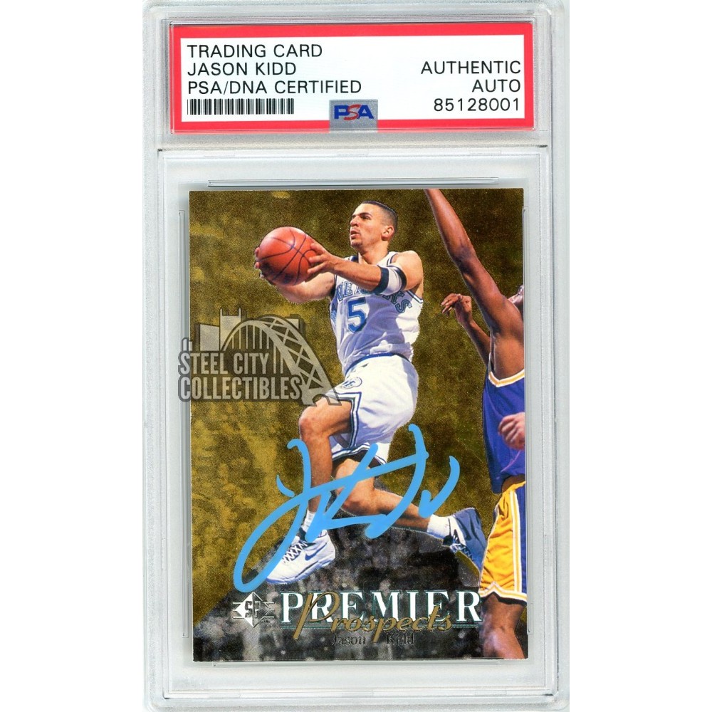 Jason Kidd 1994-95 Upper Deck SP Autograph Rookie Card #2 PSA/DNA (Blue ...