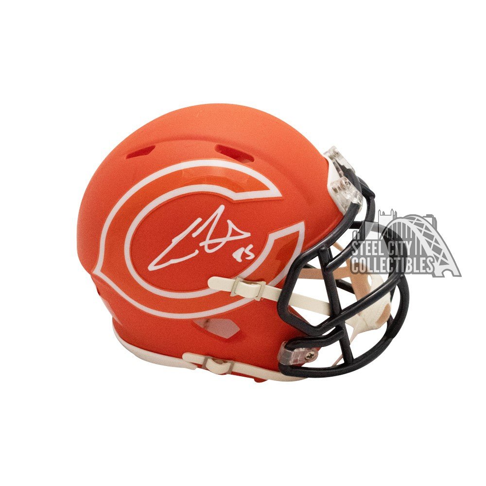 Cole Kmet Autographed Chicago Bears AMP Mini Football Helmet - BAS ...