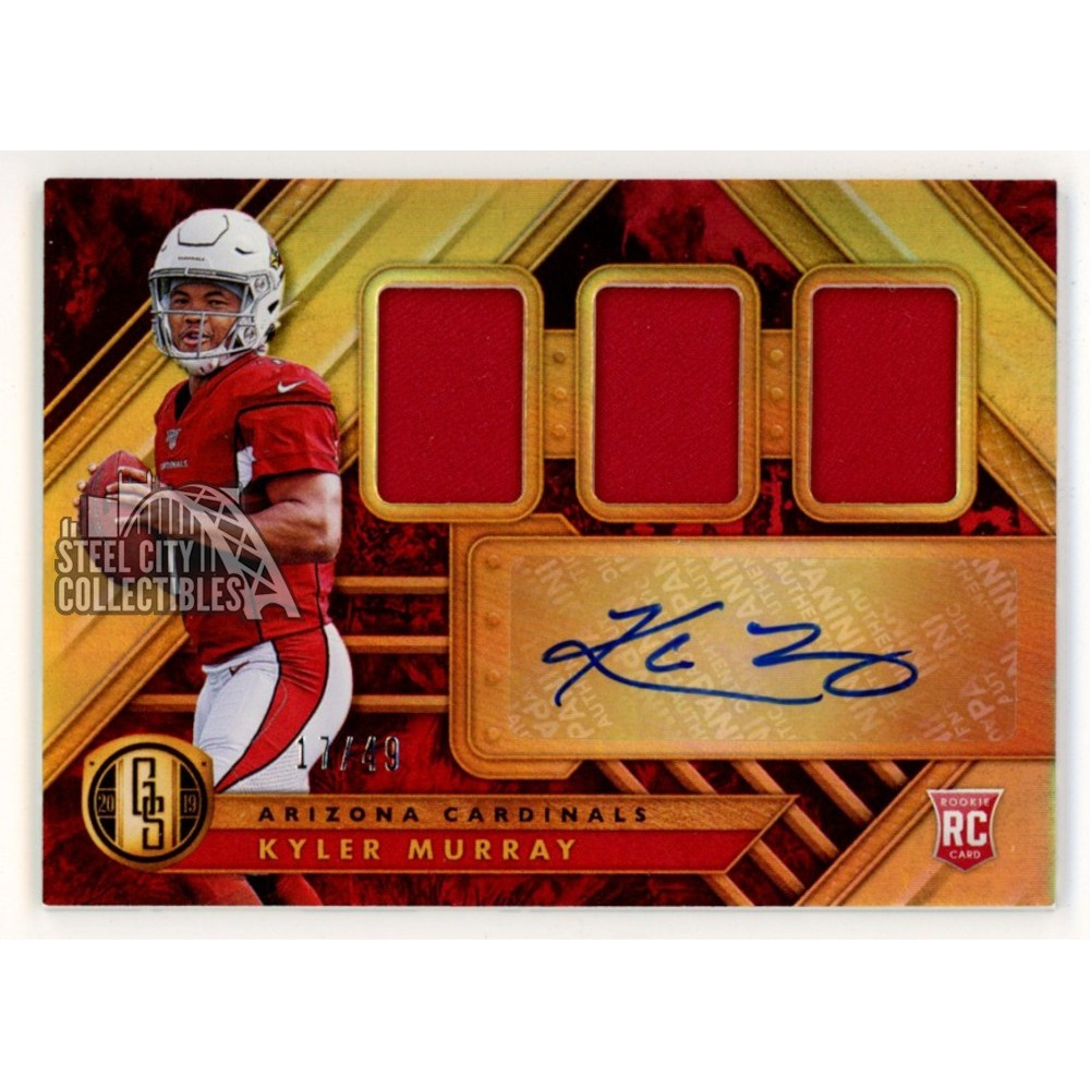 Kyler Murray 2019 Panini Gold Standard Autograph Triple Jersey Card ...