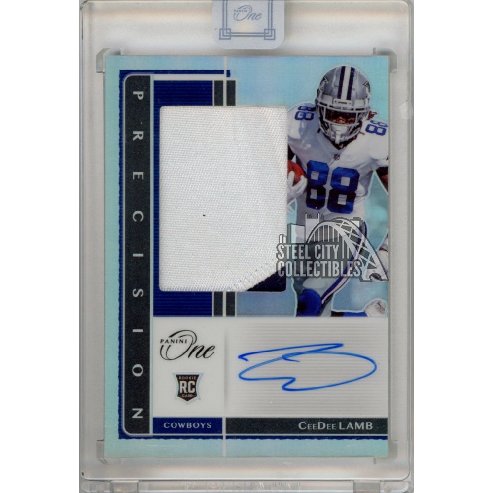 CeeDee Lamb 2020 Panini One Autograph Rookie Patch Card 18/25 | Steel ...