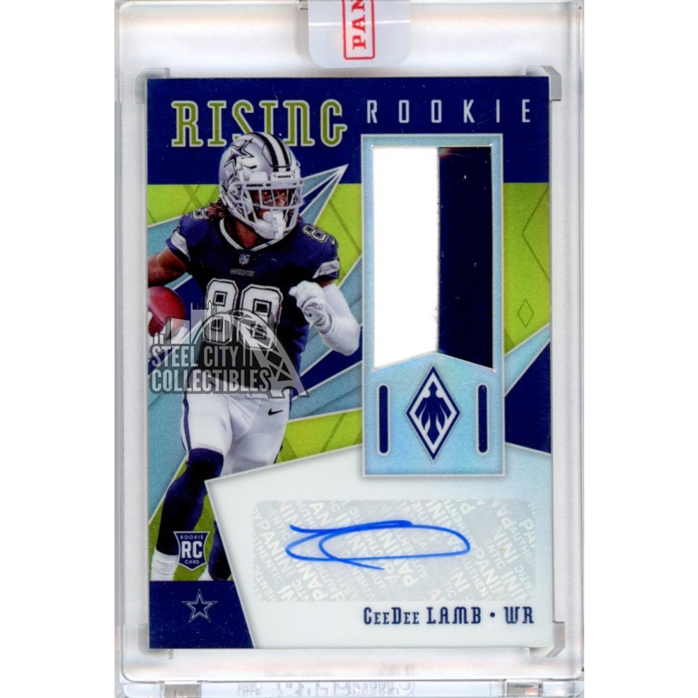 CeeDee Lamb 2020 Panini Phoenix Gold Rookie Patch Autograph Card 12/25 ...