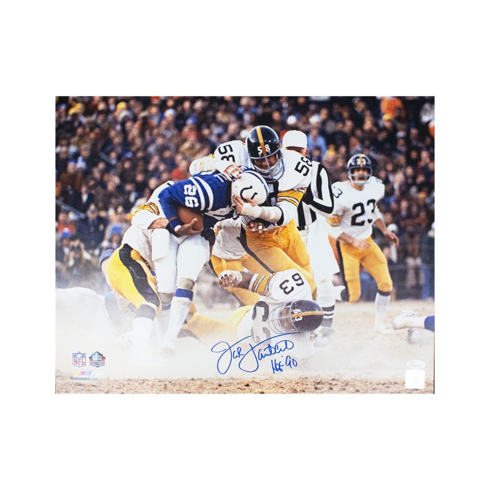 Jack Lambert HOF Autographed Pittsburgh Steelers 16x20 Photo - JSA COA ...