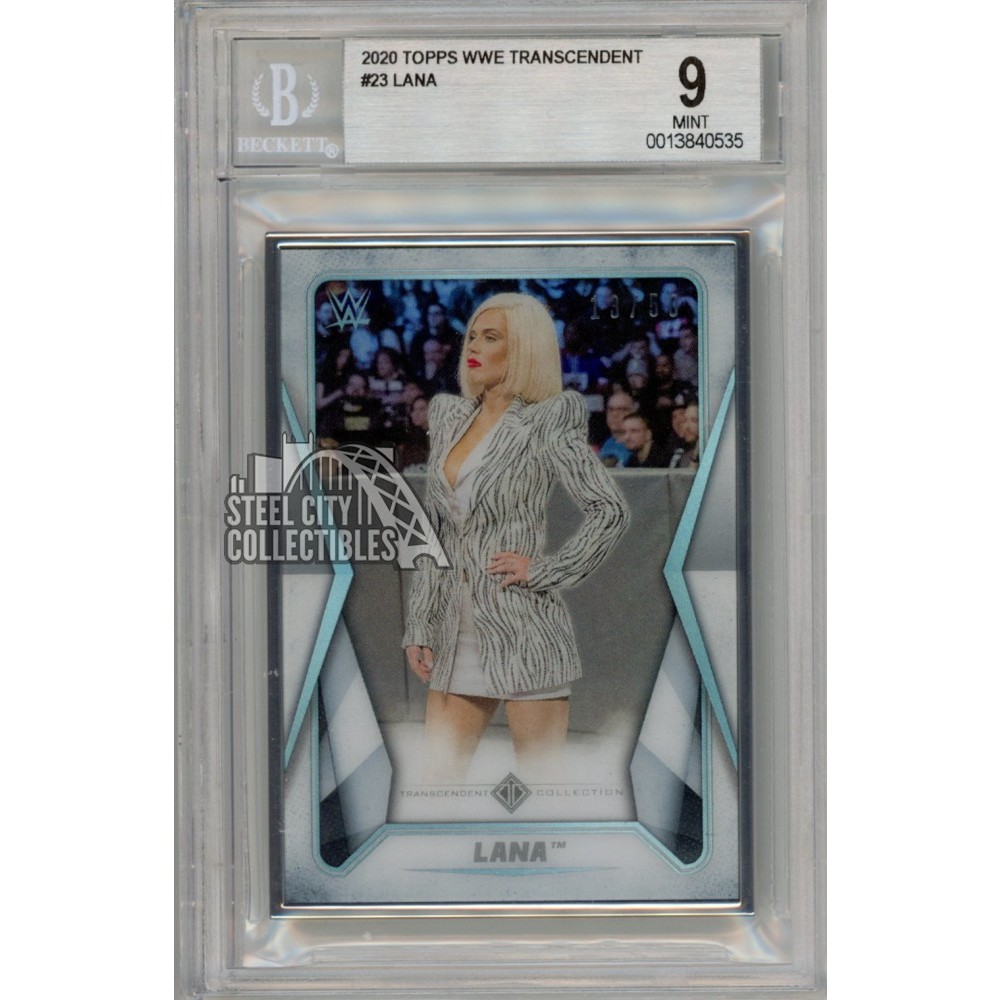 Lana 2020 Topps WWE Transcendent Card #23 /50 BGS 9 Mint | Steel City ...