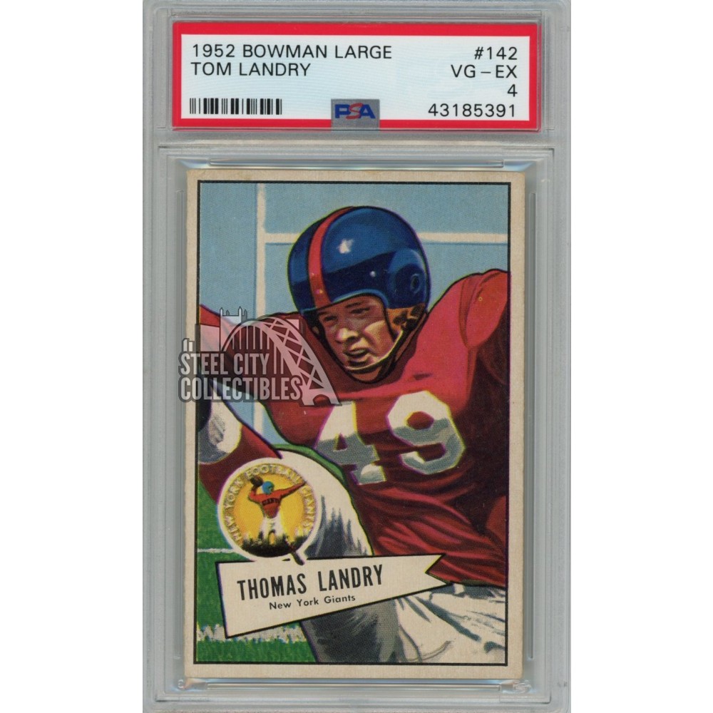 Tom Landry 1952 Bowman Large Card #142 PSA 4 VG-EX | Steel City ...