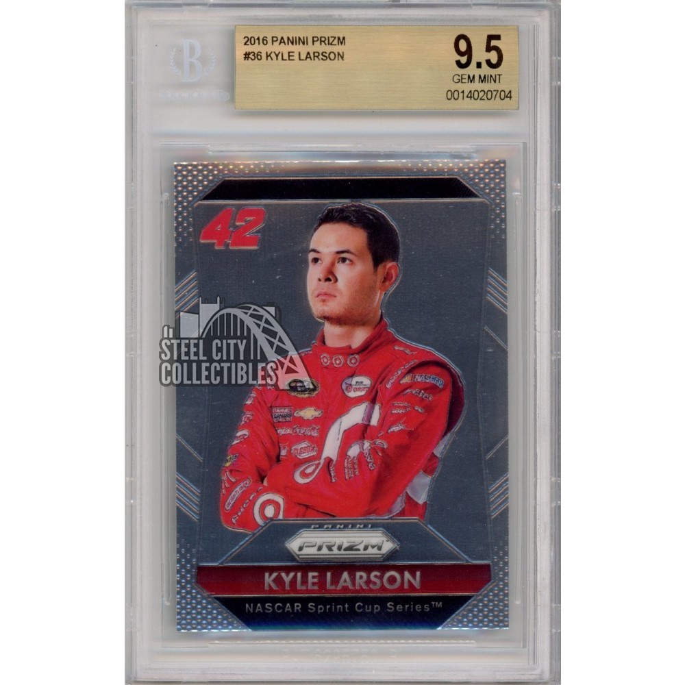 Kyle Larson 2016 Panini Prizm Racing Card #36 BGS 9.5 Gem Mint | Steel ...