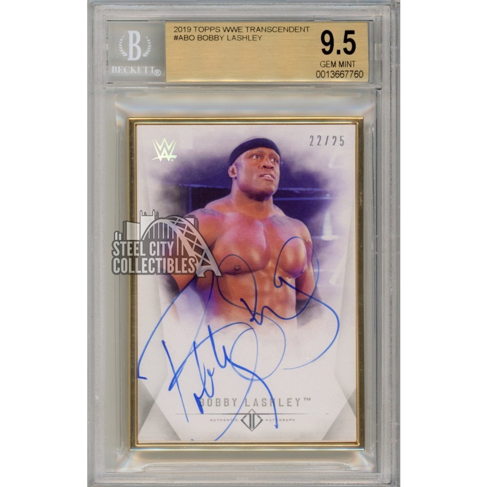 Bobby Lashley 2019 Topps Transcendent Autograph Card 22/25 BGS 9.5 Gem ...