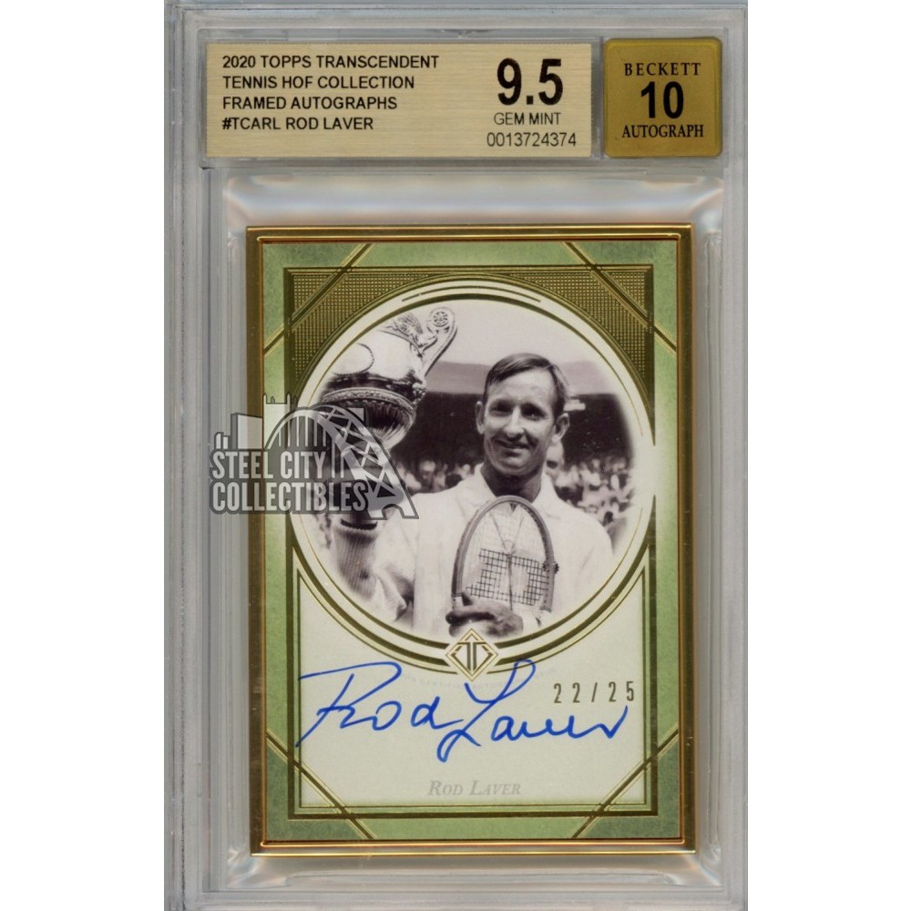 Rod Laver 2020 Topps Transcendent Autograph Card #TCA-RL /25 BGS 9.5 ...