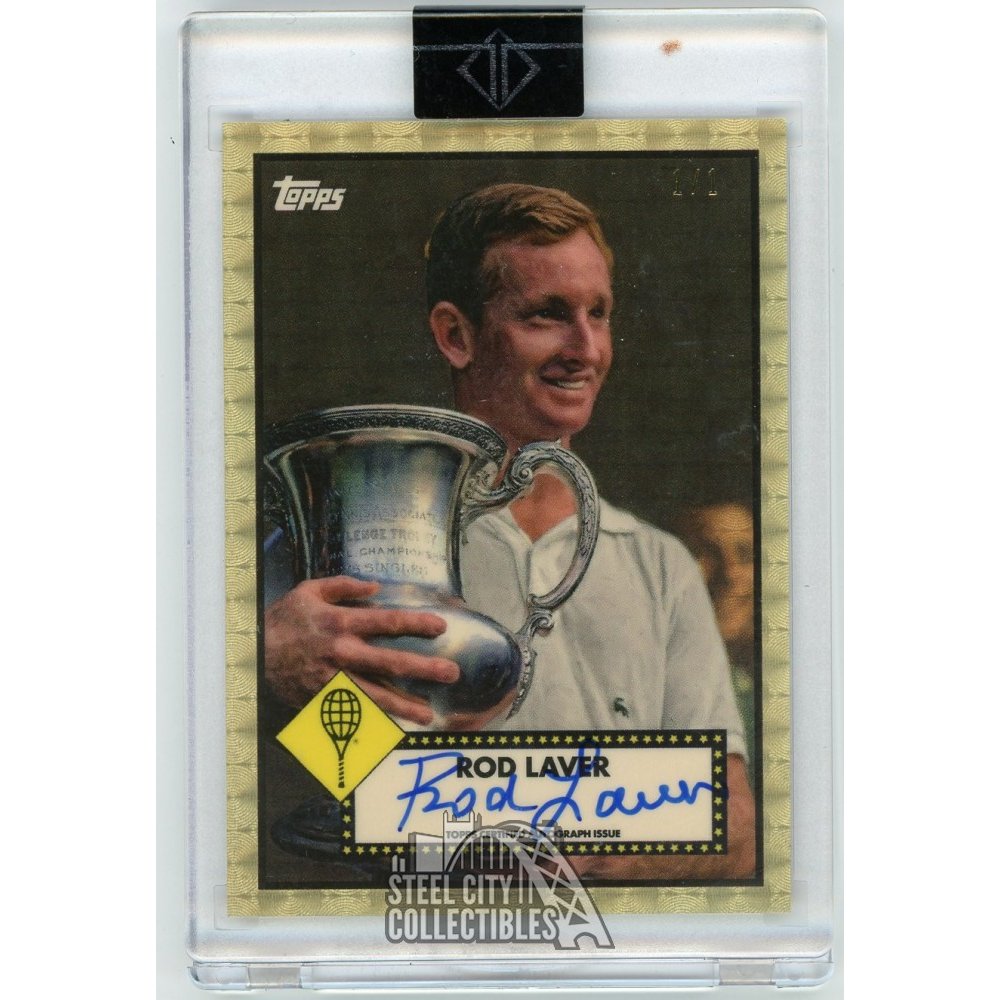 Rod Laver 2020 Topps Transcendent Tennis SuperFractor Autographed Card ...