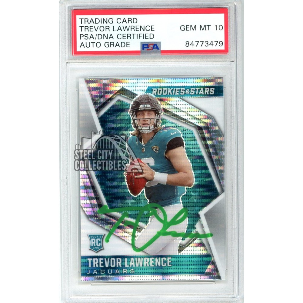 Trevor Lawrence 2021 Panini Rookies & Stars Pulsar Autograph Card #101 ...