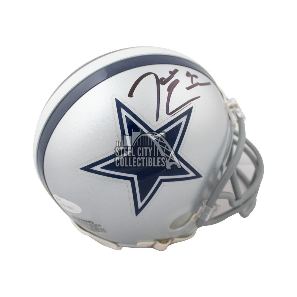 Demarcus Lawrence Autographed Dallas Cowboys Mini Football Helmet - JSA ...