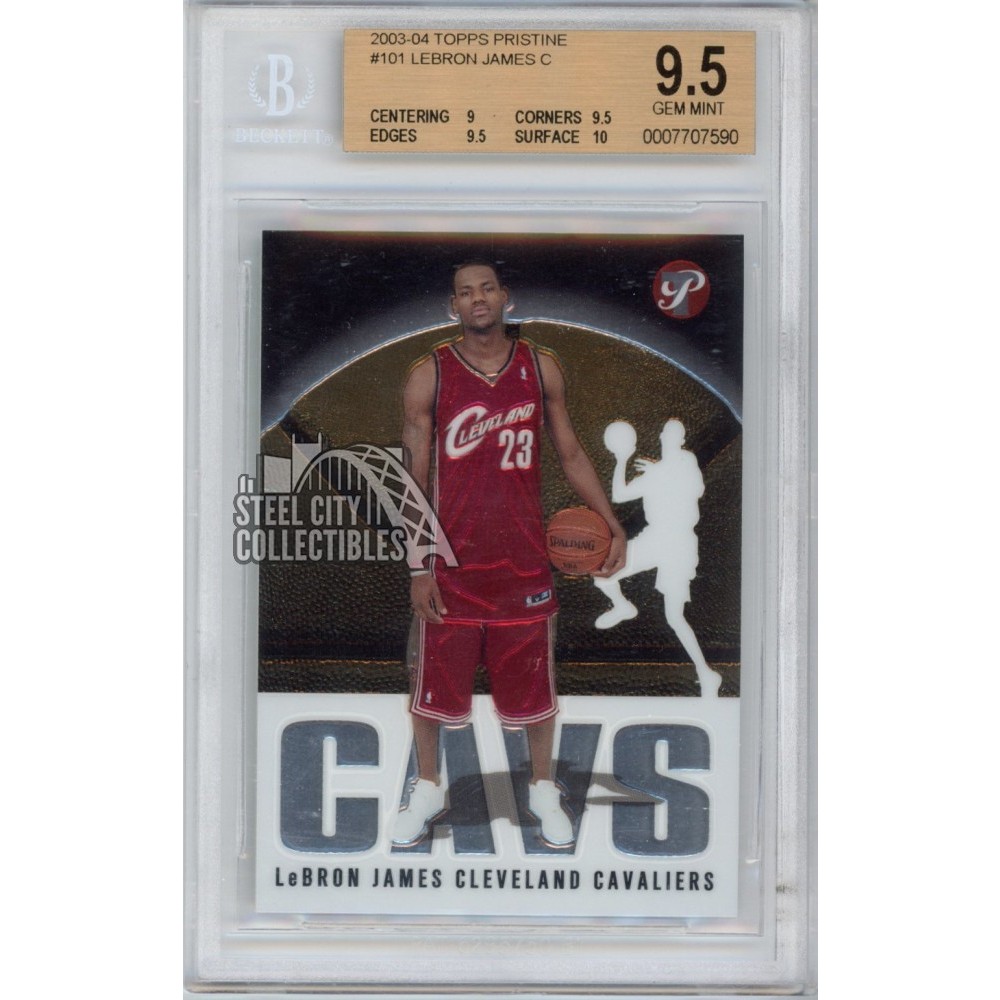 LeBron James 2003-04 Topps Pristine Rookie Card #101 BGS 9.5 Gem Mint ...