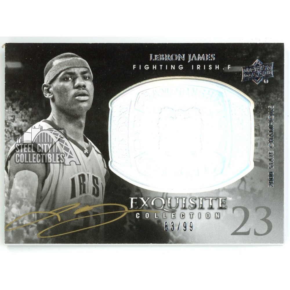 LeBron James 2011-12 Upper Deck Exquisite Championship Bling Autograph ...