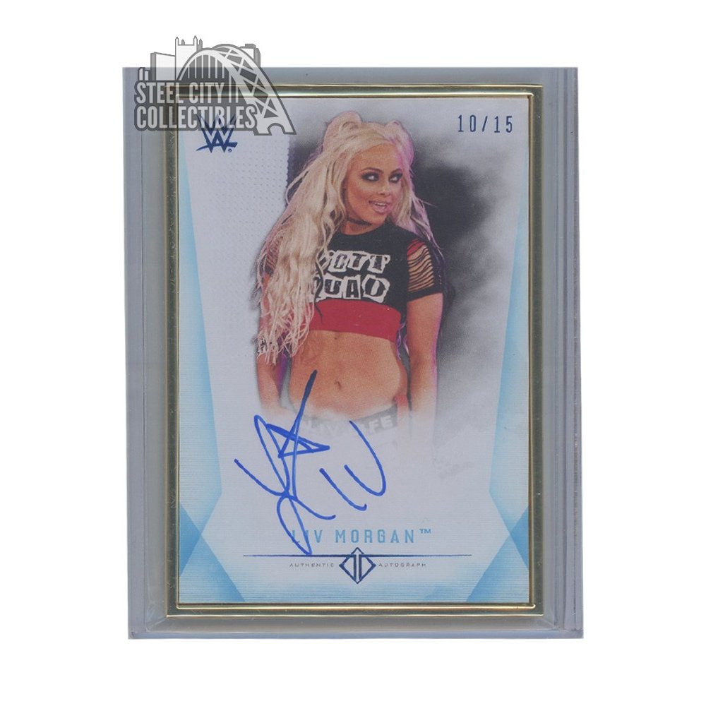Liv Morgan 2019 Topps WWE Transcendent Collection Autograph Blue 10/15 ...
