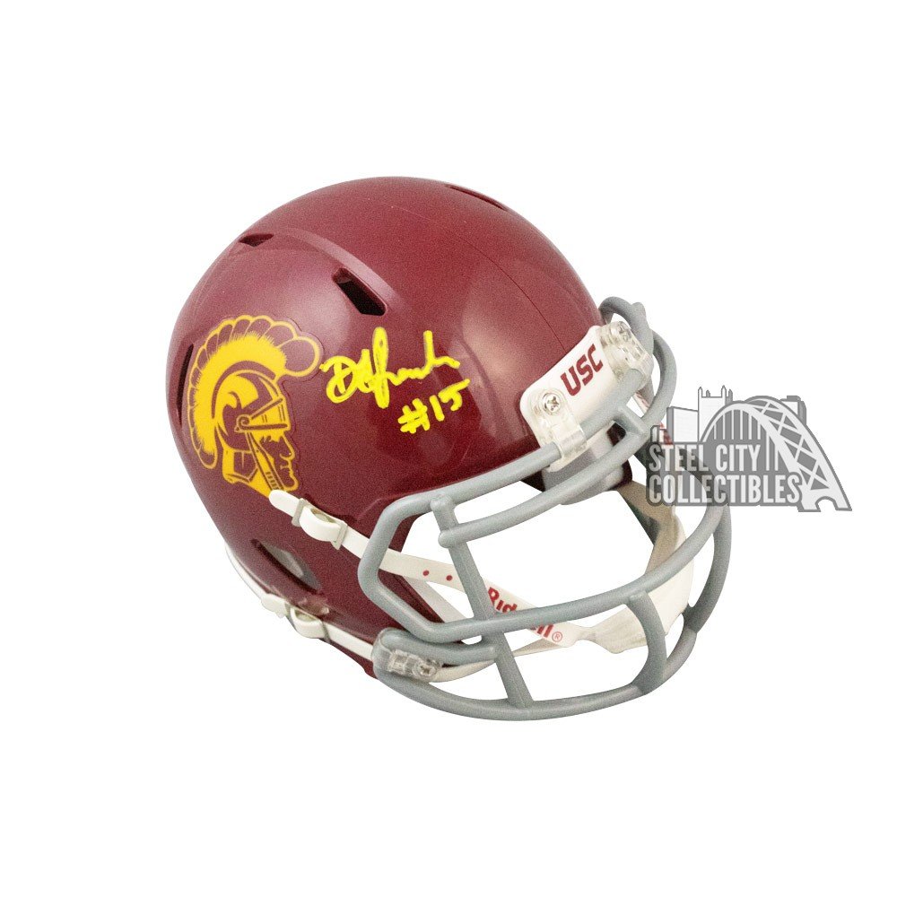 Drake London Autographed USC Trojans Speed Mini Football Helmet - BAS ...