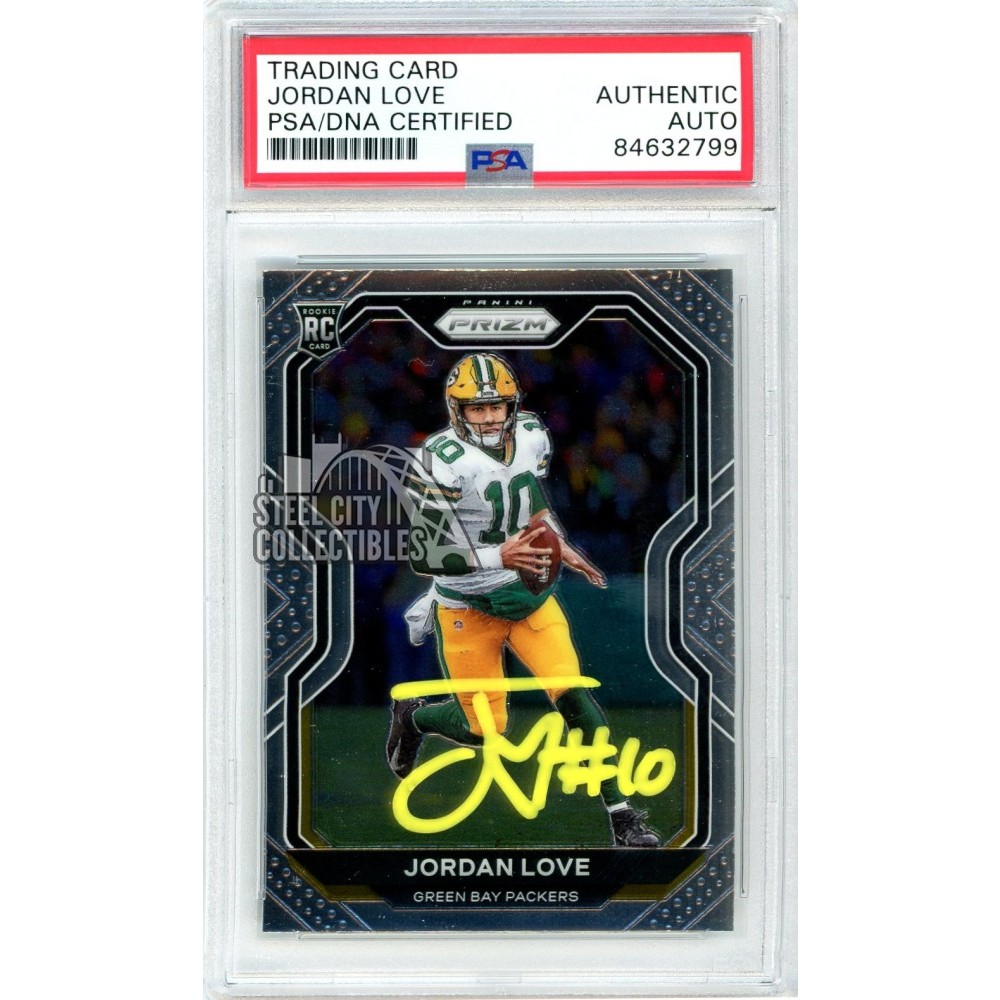 Jordan Love 2020 Panini Prizm Autograph Rookie Card #363 PSA/DNA ...