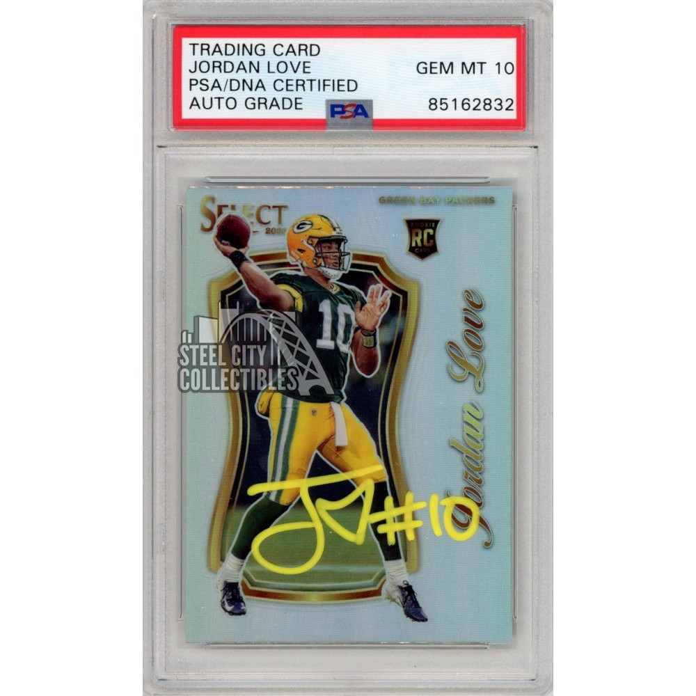 Jordan Love 2020 Panini Select Certified Silver Autograph Rookie Card # ...