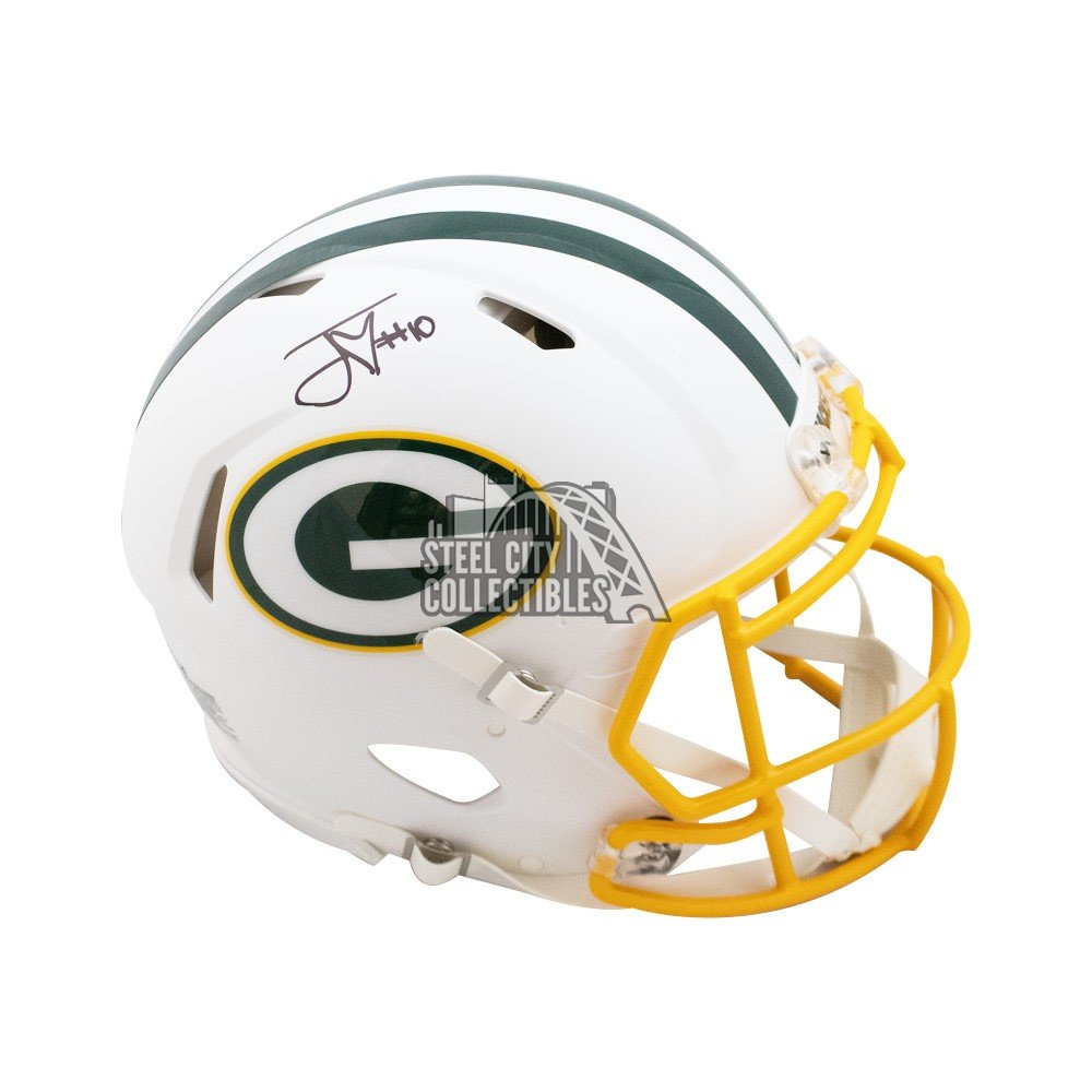 Jordan Love Autographed Green Bay Packers Flat White Authentic Full ...