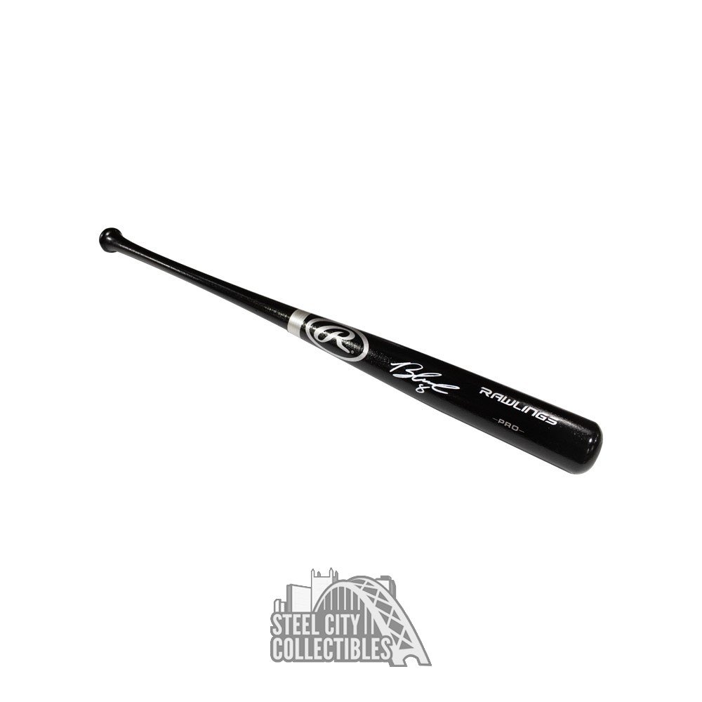Brandon Lowe Autographed Rawlings Baseball Bat - BAS COA | Steel City ...