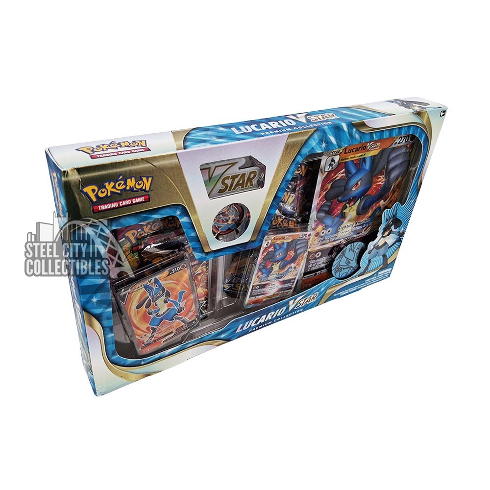 Pokemon Lucario VSTAR Premium Collection Box | Steel City Collectibles