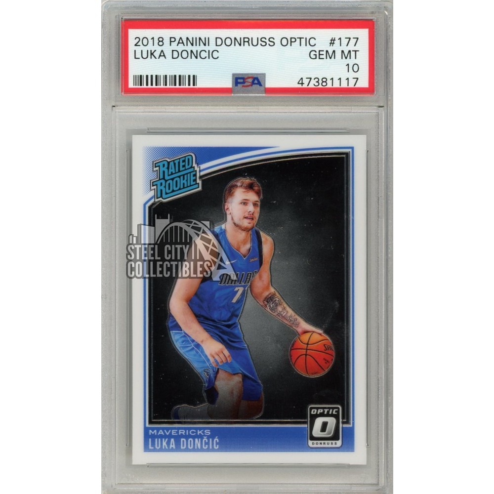 Luka Doncic 2018-19 Panini Donruss Optic Rookie Card #177 PSA 10 Gem ...