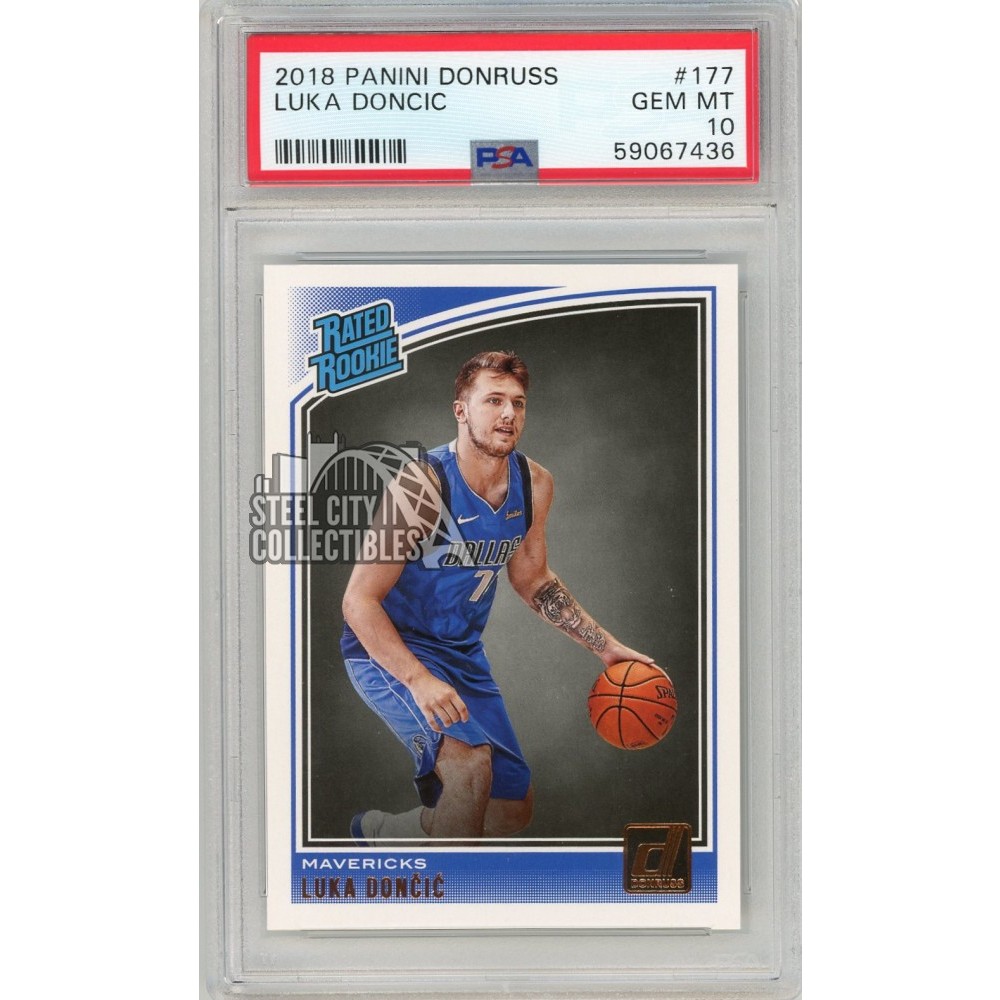 Luka Doncic 2018-19 Panini Donruss Rookie Card #177 PSA 10 | Steel City ...