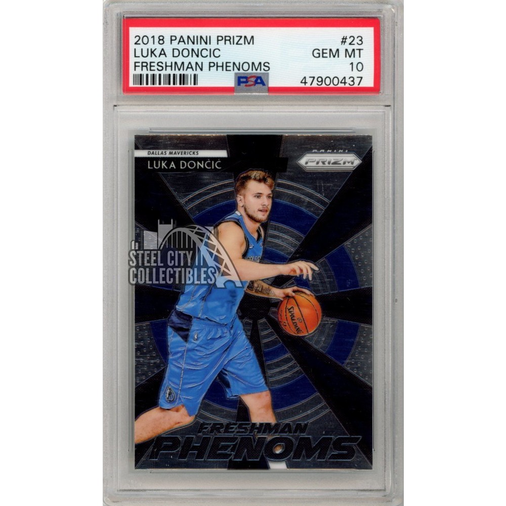 Luka Doncic 2018-19 Panini Prizm Freshman Phenoms Rookie Card #23 PSA ...