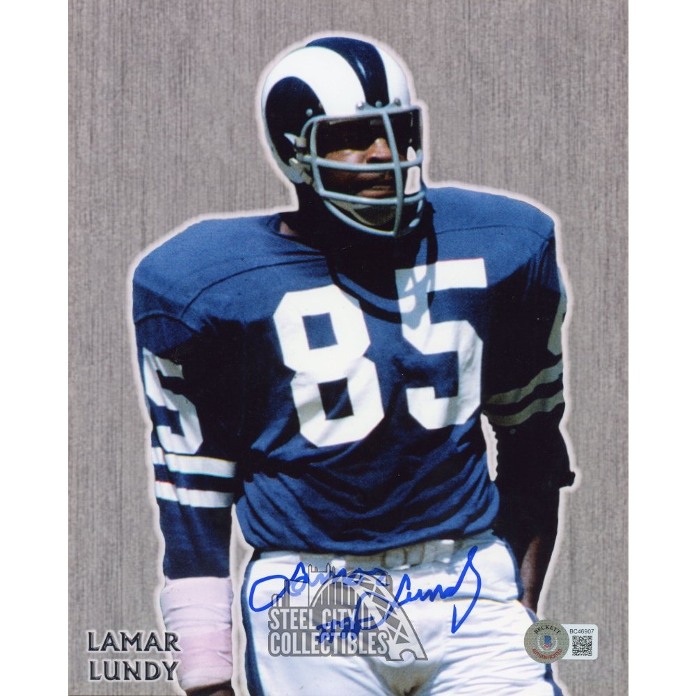 Lamar Lundy Autographed Los Angeles Rams 8x10 Photo - BAS (Vertical ...