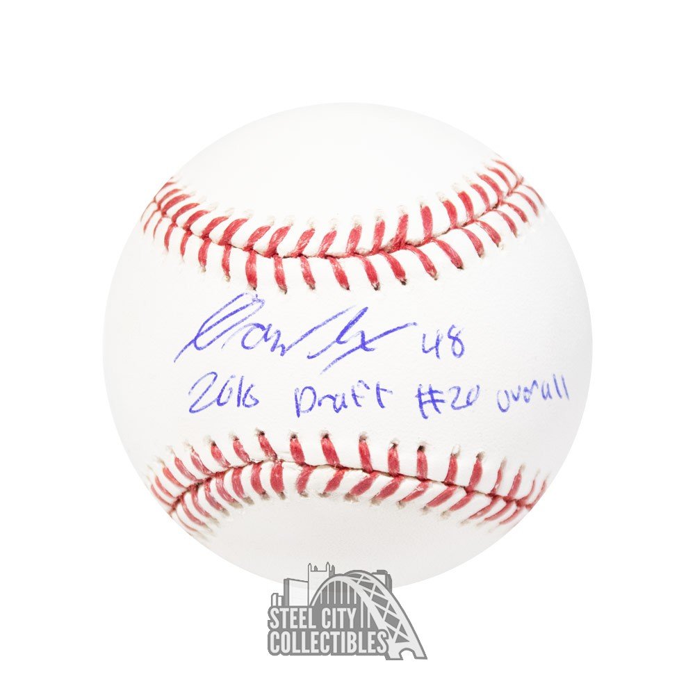 Gavin Lux 2016 Draft #20 Overall Autographed Official MLB Baseball ...