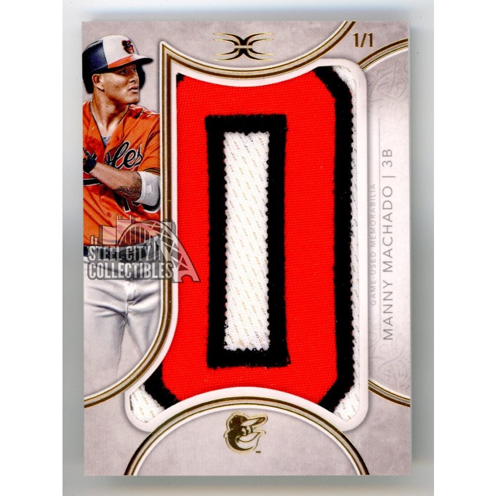 Manny Machado 2018 Topps Definitive Nameplate Letter Patch Card #DVNC ...