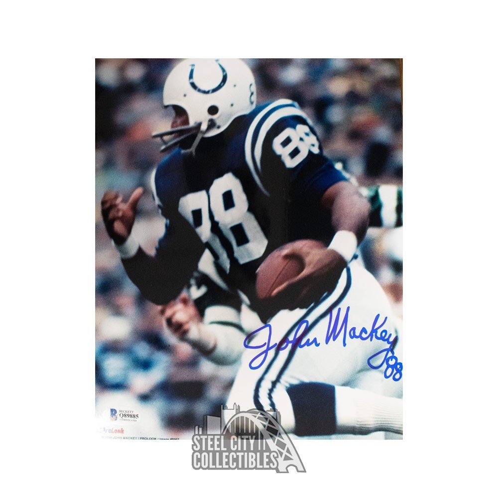 John Mackey Autographed Baltimore Colts 8x10 Photo - BAS COA | Steel ...