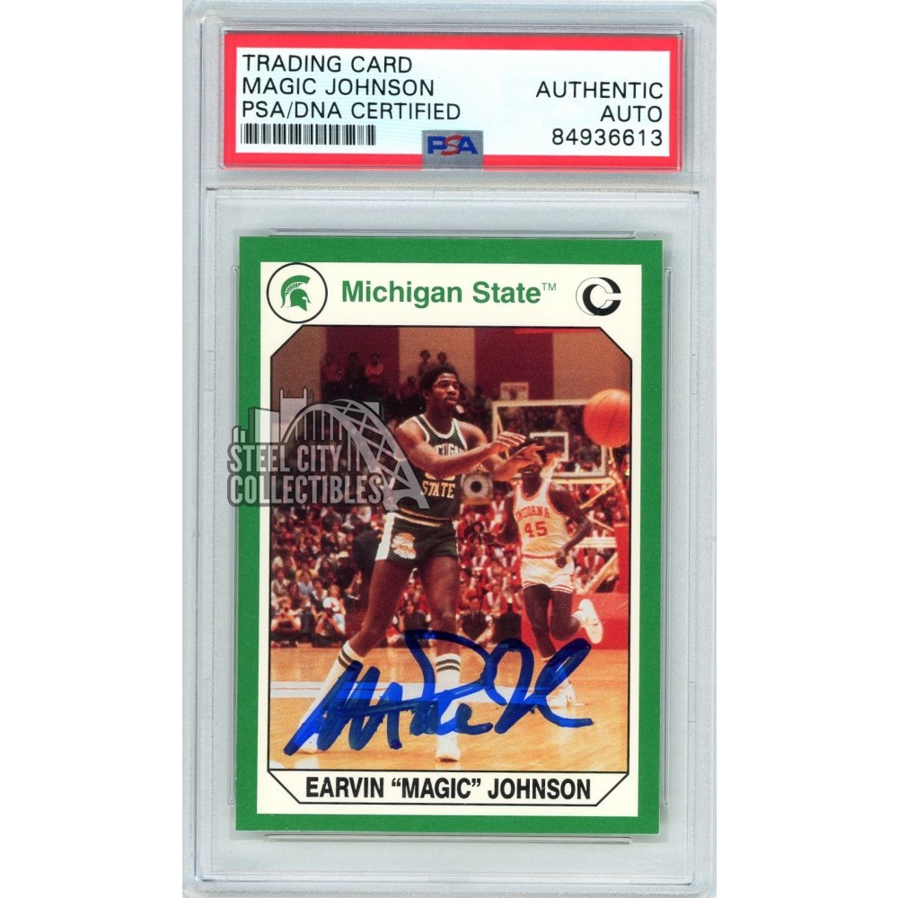 Magic Johnson 1990 Collegiate Collection Autograph Card #131 PSA/DNA ...