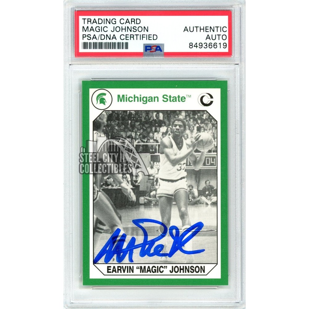 Magic Johnson 1990 Collegiate Collection Autograph Card #189 PSA/DNA ...