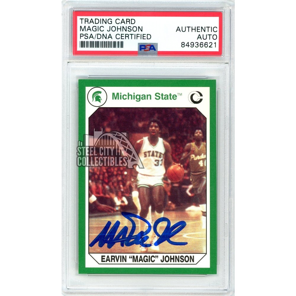Magic Johnson 1990 Collegiate Collection Autograph Card #133 PSA/DNA ...
