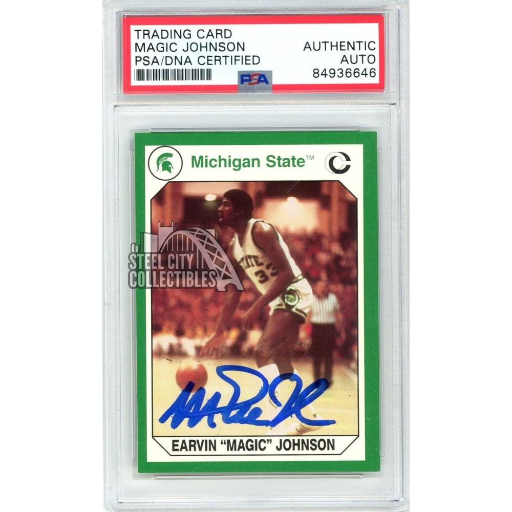 Magic Johnson 1990 Collegiate Collection Autograph Card #194 PSA/DNA ...