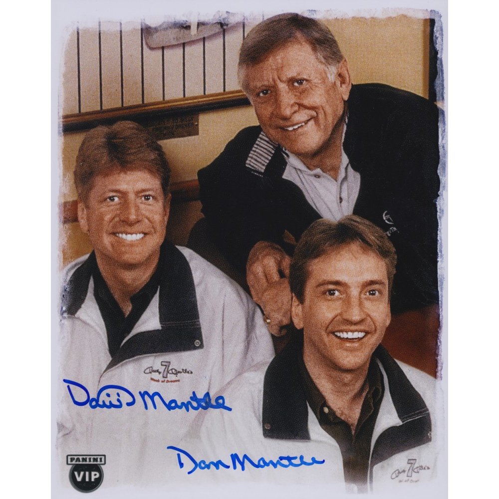 David & Danny Mantle Autographed 8x10 Photo - 2017 National Panini VIP ...