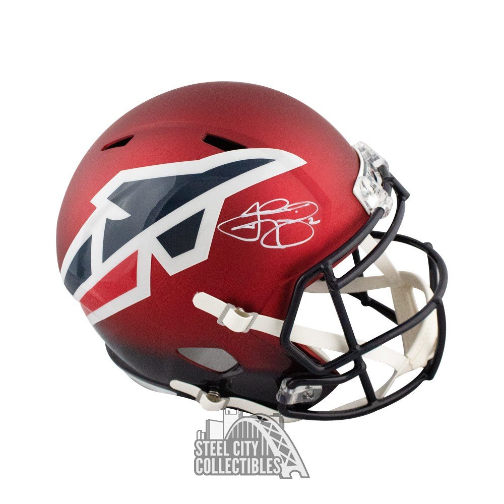 Johnny Manziel Autographed Memphis Express AAF Full-Size Football ...