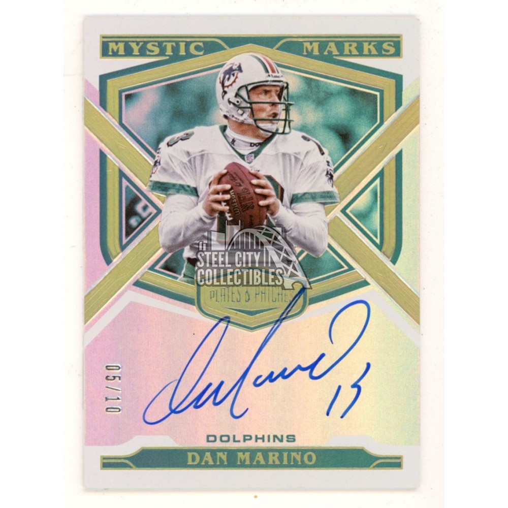 Dan Marino 2020 Panini Plates & Patches Mystic Marks Autograph Card #MY ...