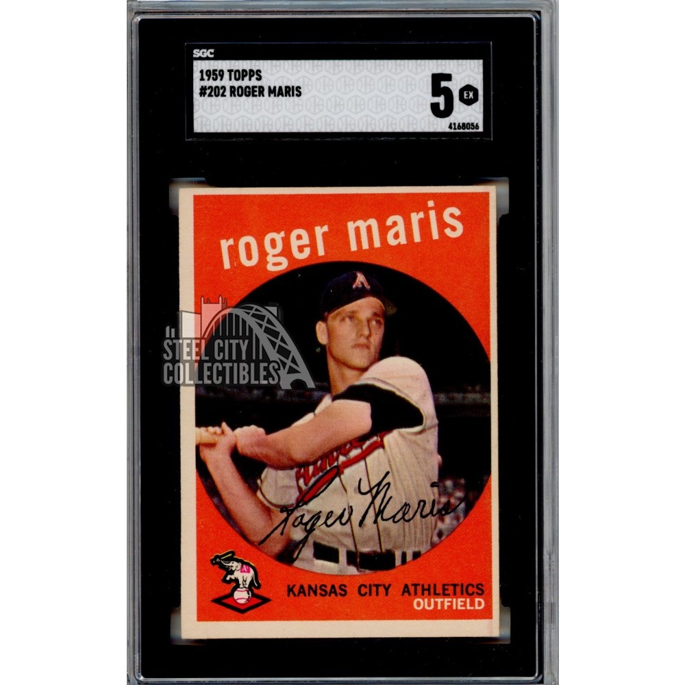 Roger Maris 1959 Topps Card #202 SGC 5 Excellent | Steel City Collectibles
