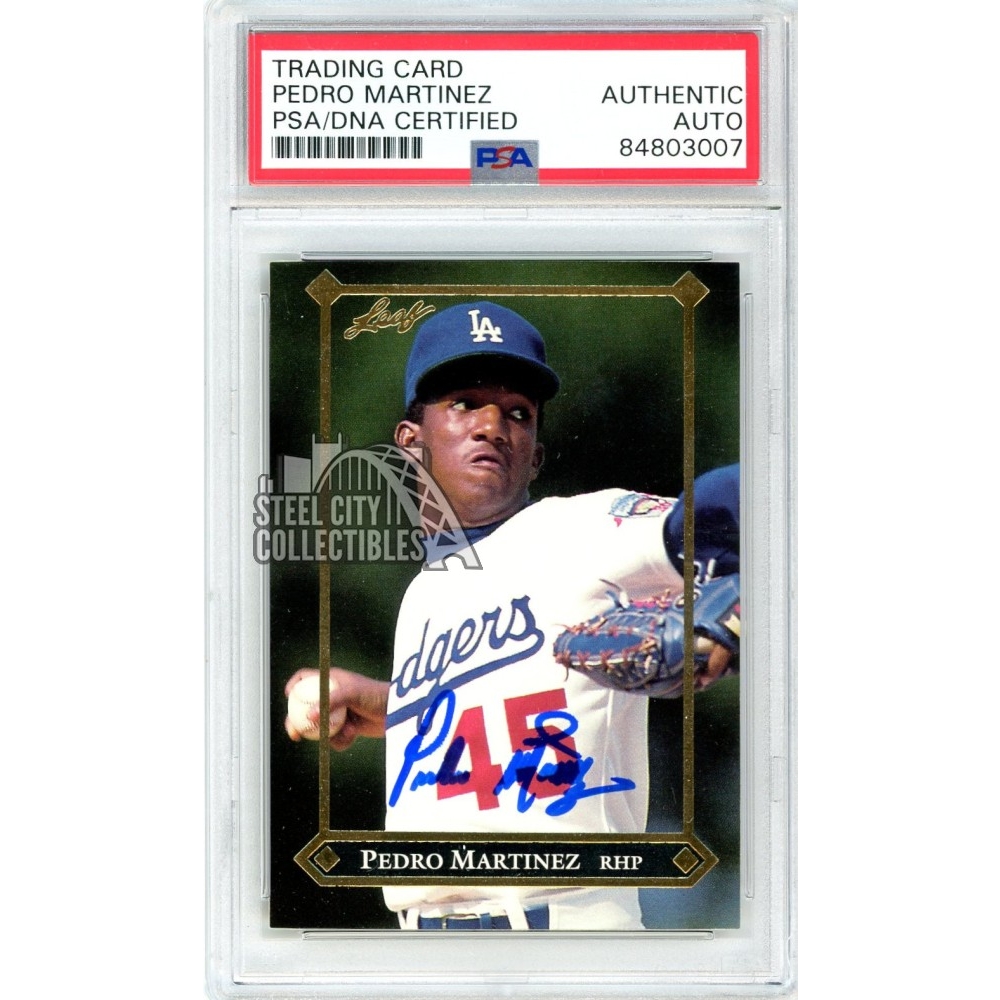 Pedro Martinez 1992 Leaf Autograph Rookie Card #BC-3 PSA/DNA | Steel ...
