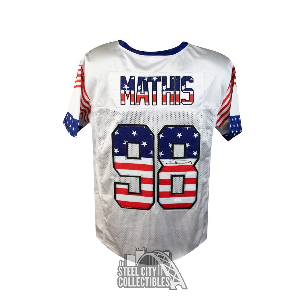 Robert Mathis Autographed Indianapolis Custom Flag Football Jersey ...