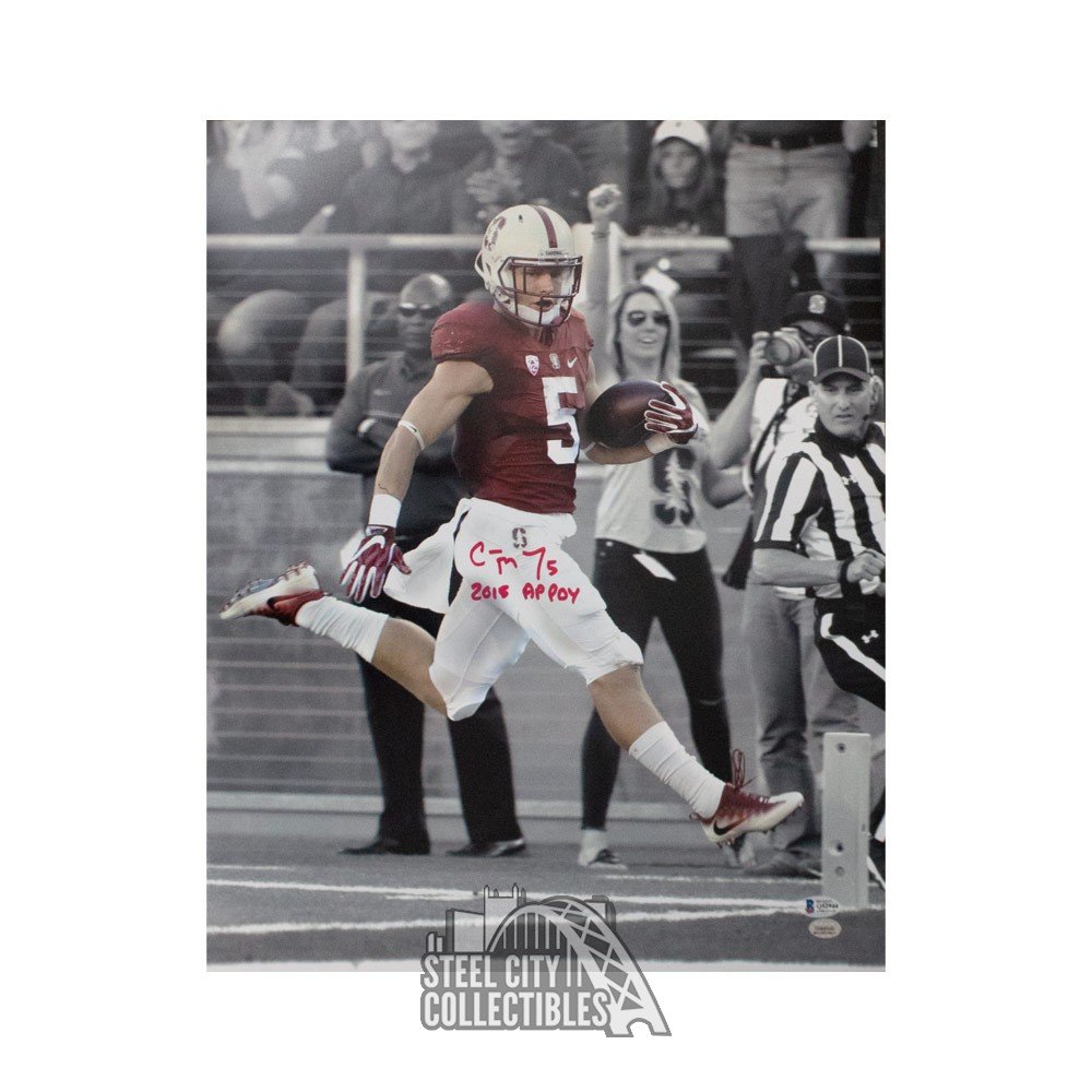 Christian McCaffrey AP POY Autographed Stanford 16x20 Photo - BAS COA ...
