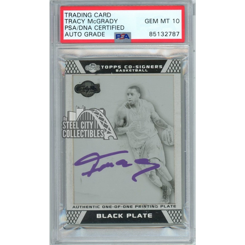 Tracy McGrady 2007-08 Topps Co-Signers Autograph Printing Plate 1/1 #20 ...