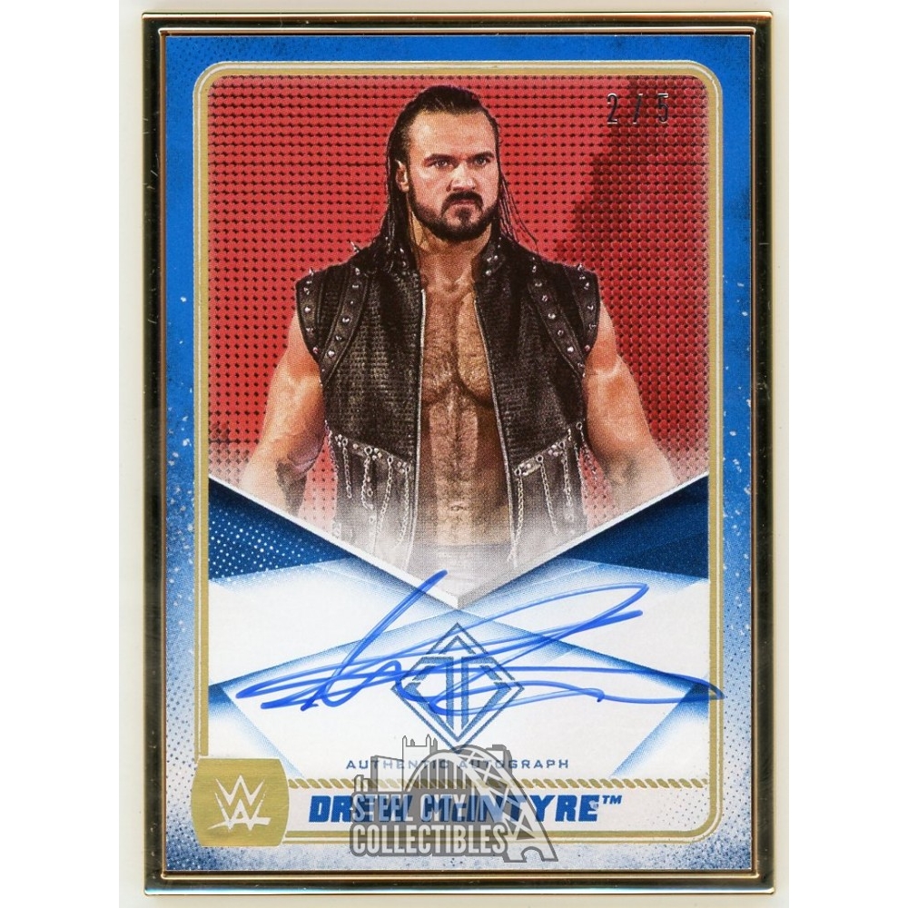 Drew McIntyre 2020 Topps Transcendent WWE Autographed Card 2/5 | Steel ...