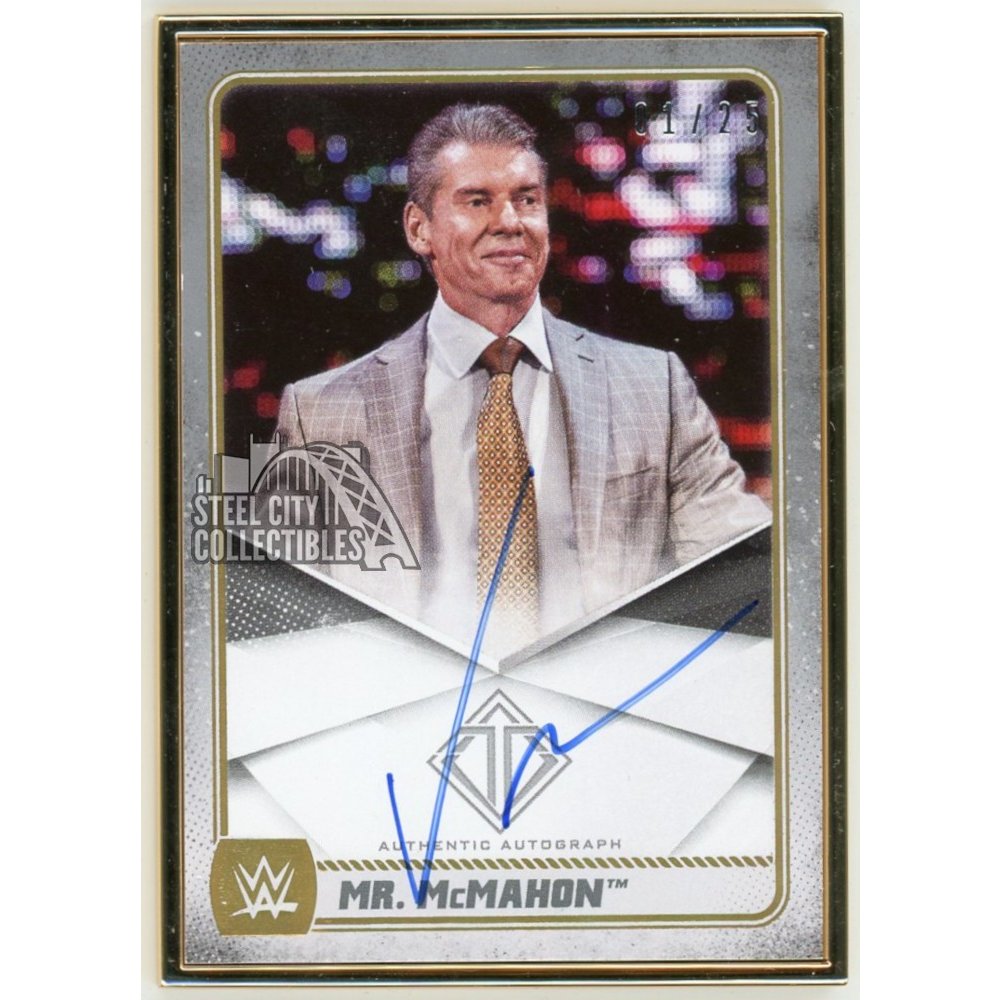 Mr. Vince McMahon 2020 Topps Transcendent WWE Autograph Card 01/25 ...