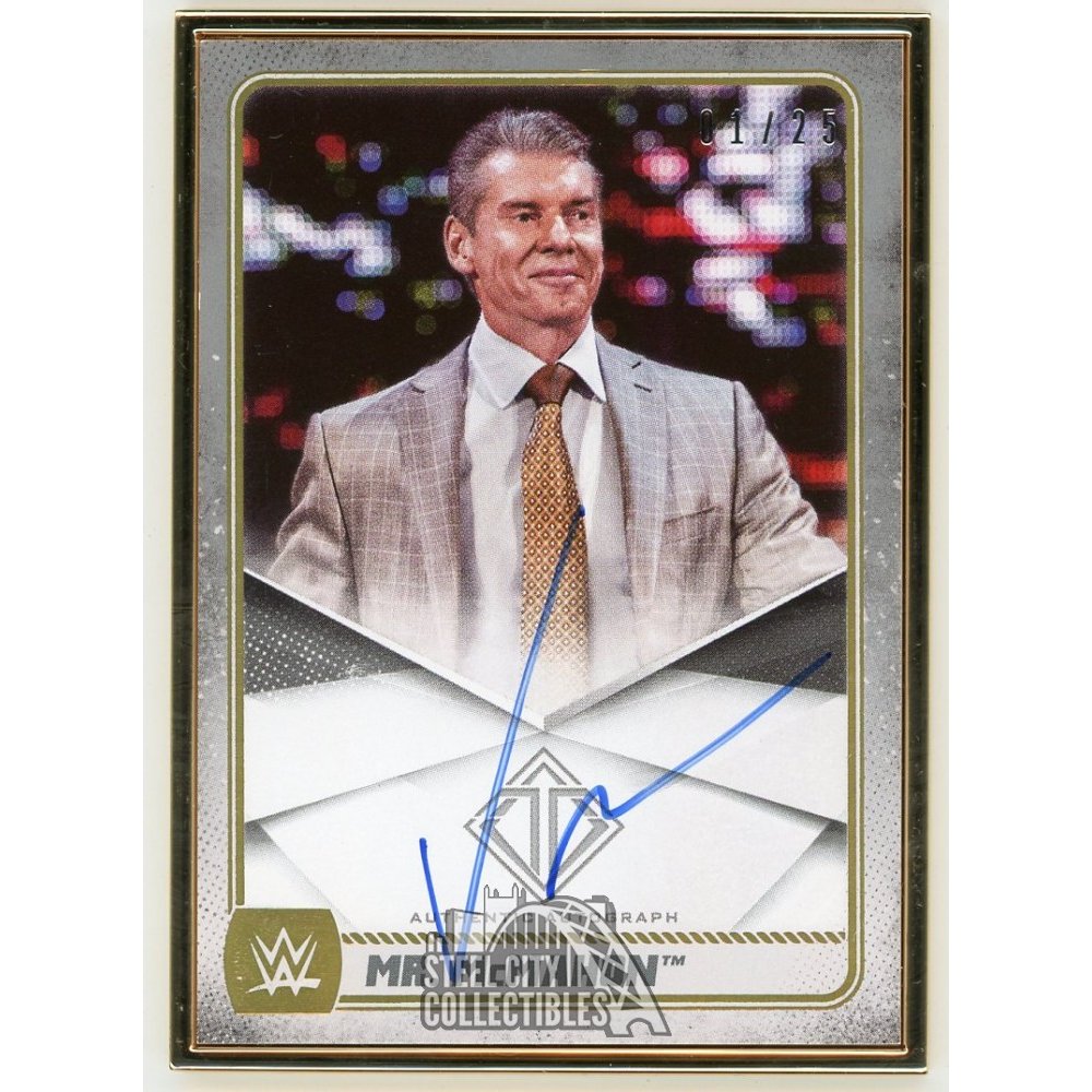 Mr McMahon 2020 Topps Transcendent WWE Autographed Card /25 | Steel ...