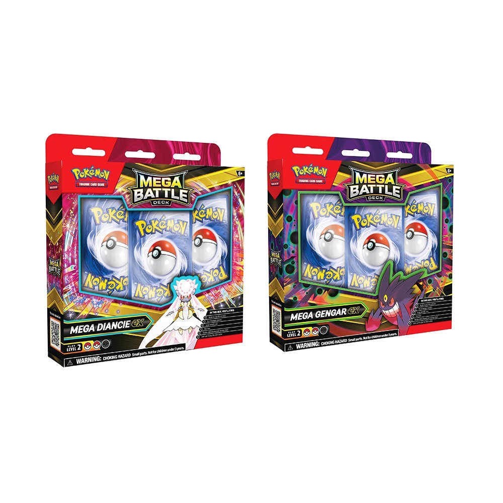Pokemon Mega Battle 2-Deck Lot - Mega Gengar ex & Mega Diancie ex ...