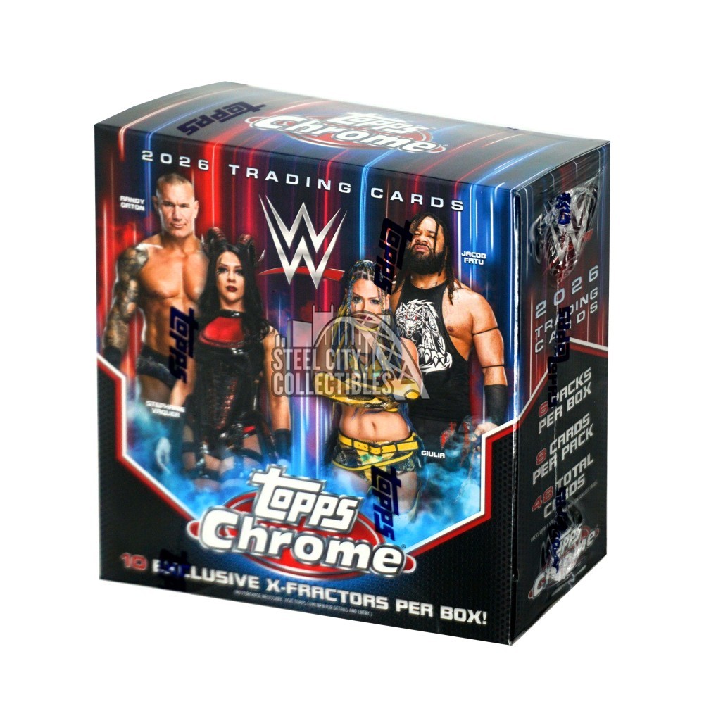 2026 Topps Chrome WWE Wrestling Mega Box | Steel City Collectibles