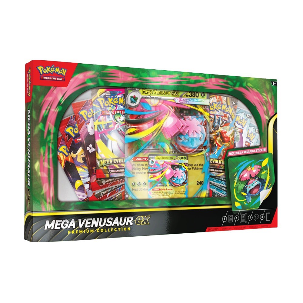 Pokemon Mega Venusaur ex Premium Collection 6-Box Case | Steel City ...